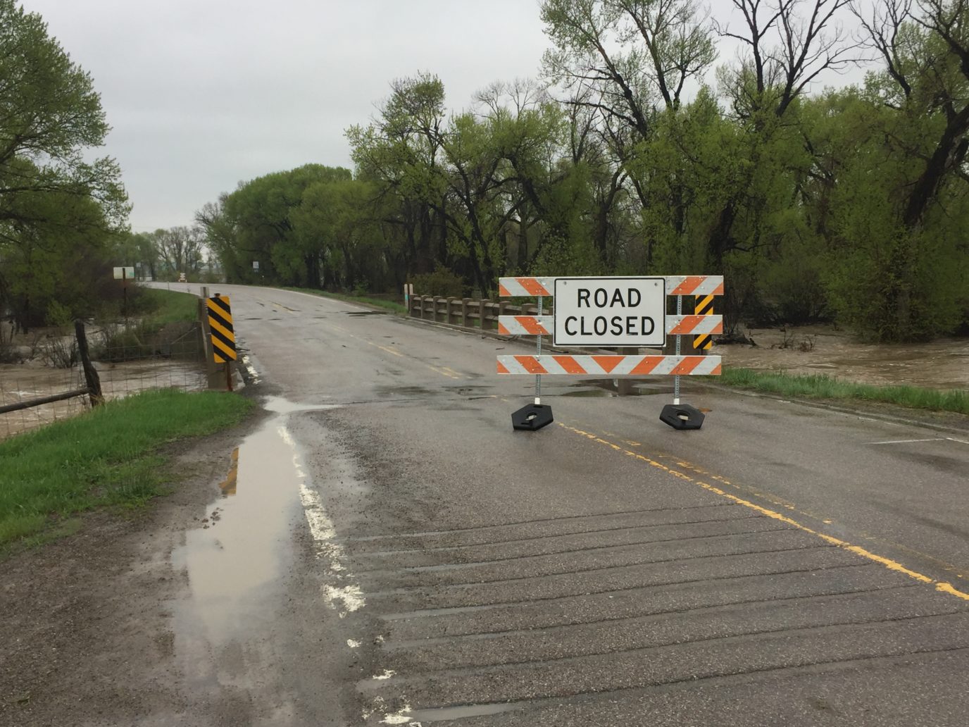 Augusta flood update: Floodwaters holding steady, bridge damaged